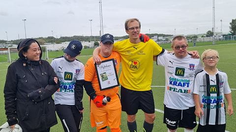 Football match with Sports for All | Trelleborg Group