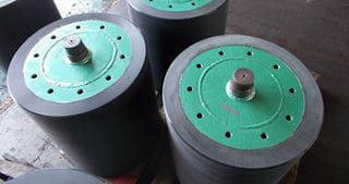 Polyurethane pads and rollers for pipe laying barges | Applied-Technologies
