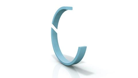 Pneumatic Wear Ring for Pistons and Rods | Trelleborg